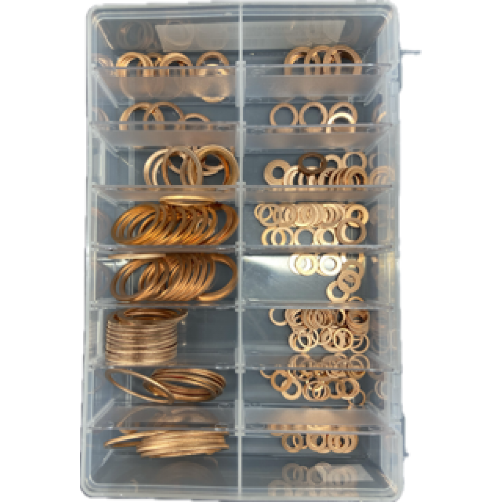 Assorted Box BSP & Imperial Copper Washers (225 pieces) - Hydraulic ...