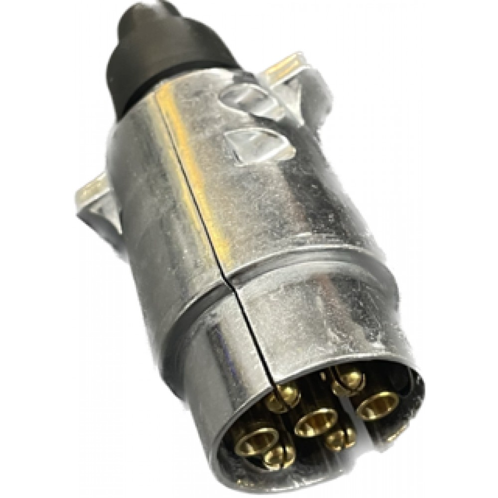 Trailer Plug 7 Pin Metal Male - Hydraulic Plant Services